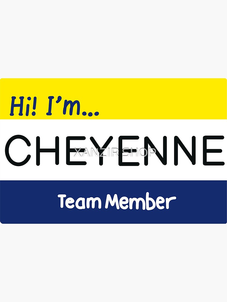 "Cheyenne" Sticker for Sale by XANZIR SHOP | Redbubble
