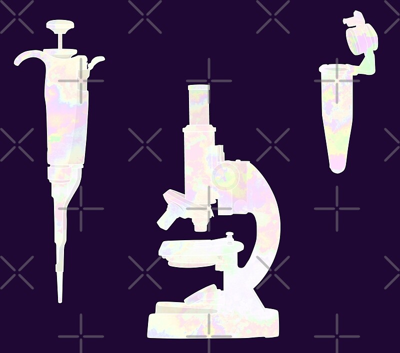 "Lab equipments holo texture" by ijustreallylikeramenok ay | Redbubble