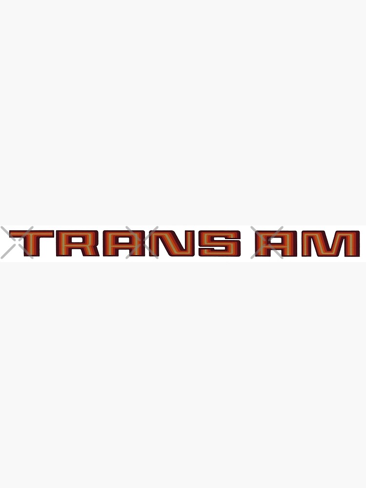 "Trans Am Red" Poster by Pinup-phoenix | Redbubble