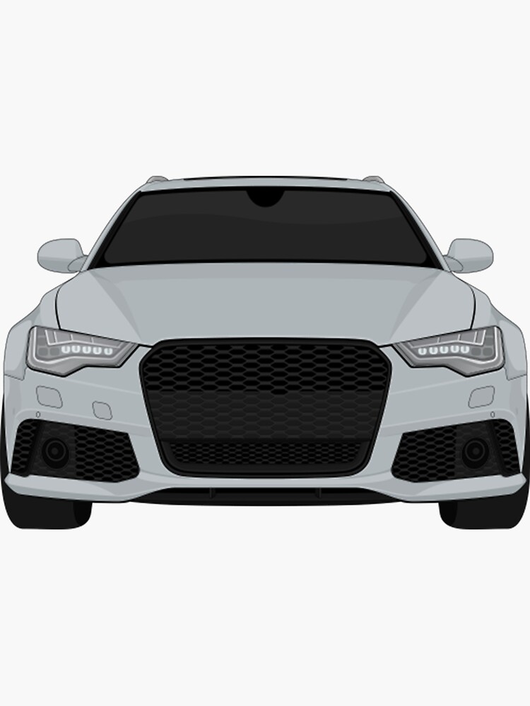"Audi Rs6 rs6 grau" Sticker von EmViLoLT | Redbubble