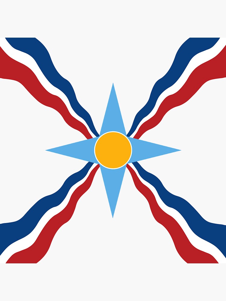 "Assyrian Flag " Sticker for Sale by assyriansomo | Redbubble