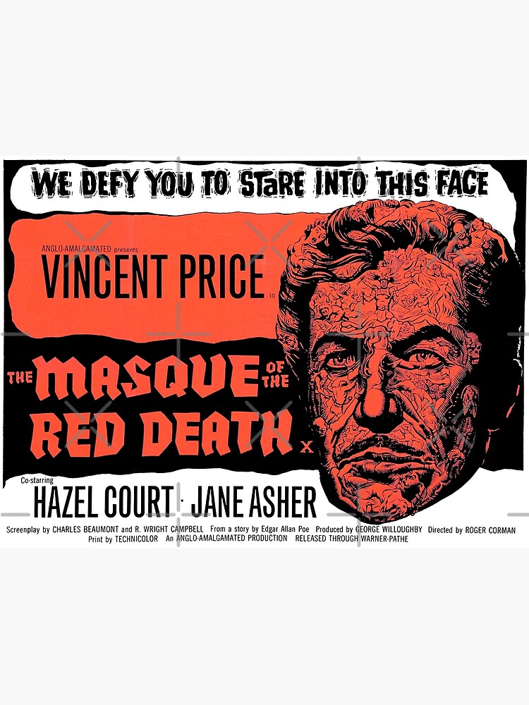 "Masque of the Red Death - vintage film poster mask" Poster for Sale by ...