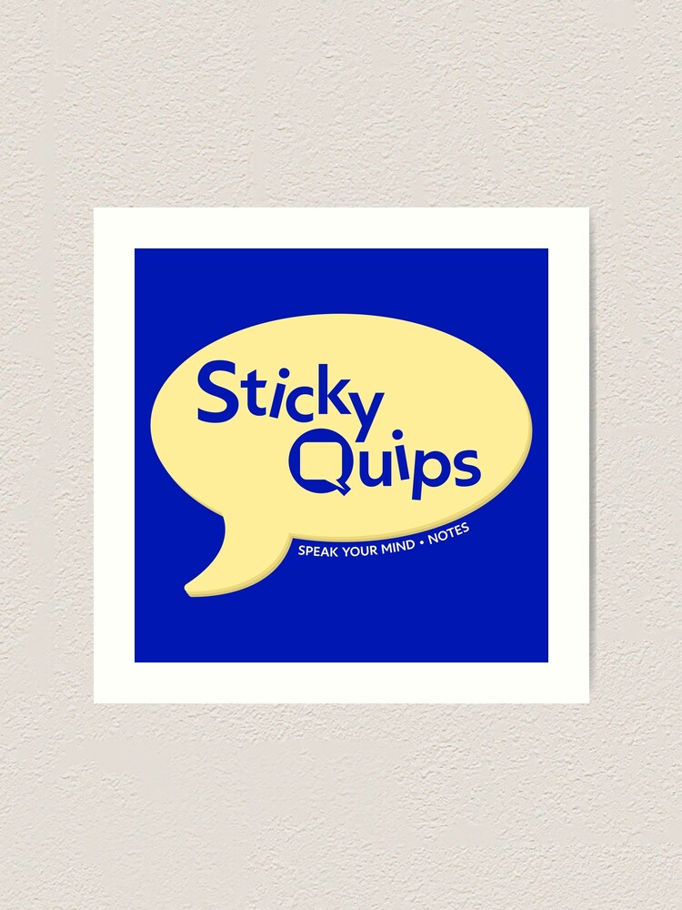 "The Office Sticky Quips" Art Print for Sale by Liomal | Redbubble