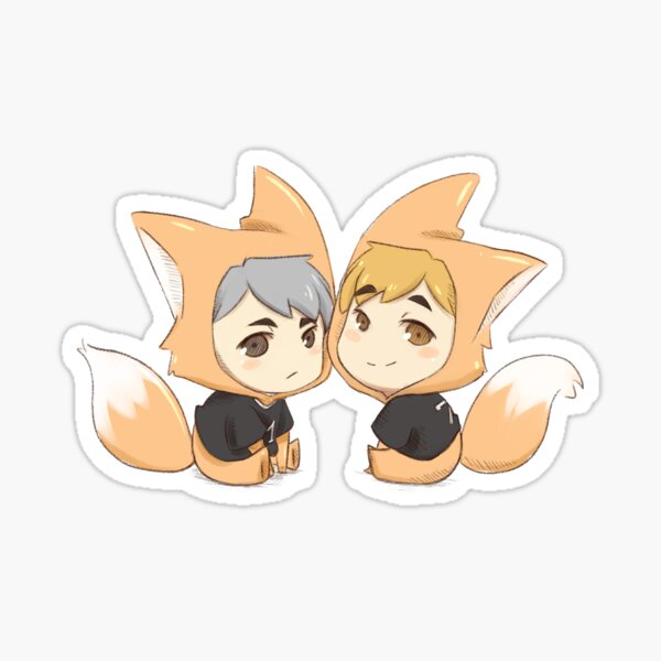 "HAIKYUU - Atsumu Miya and Osamu Miya - Chibi" Sticker by espaciod ...
