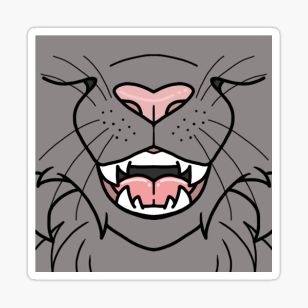 "Cat maw" Sticker by wolves-soul28 | Redbubble