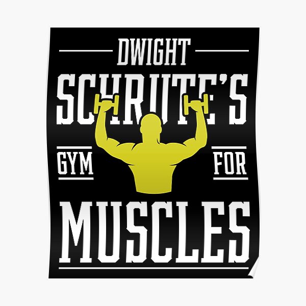 "The Office Dwight's Gym for Muscles - Motivation Workout" Poster for ...