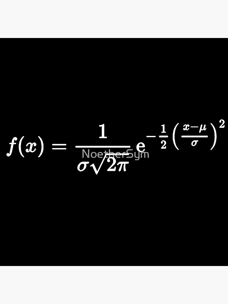 Normal Distribution, Probability And Statistics Premium Matte Vertical ...