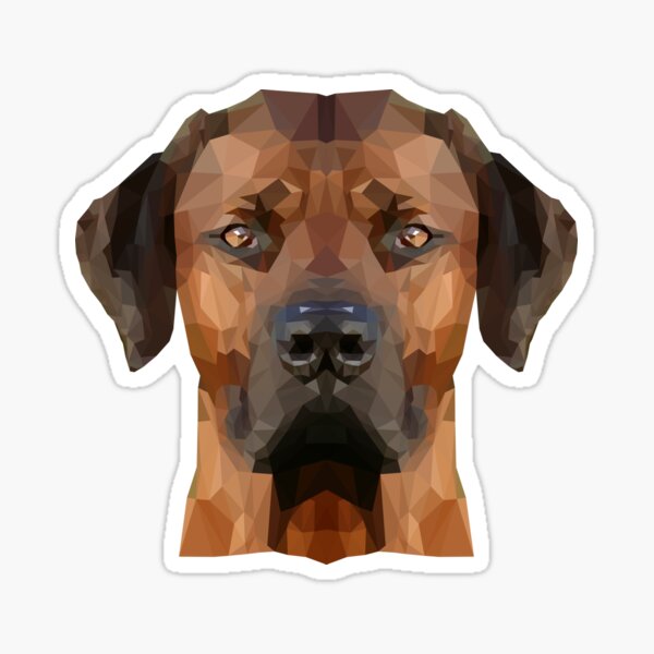"Rhodesian Ridgeback " Sticker for Sale by edwardmhz | Redbubble