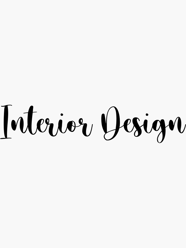 "Interior Design" Sticker for Sale by Kayleyclements | Redbubble