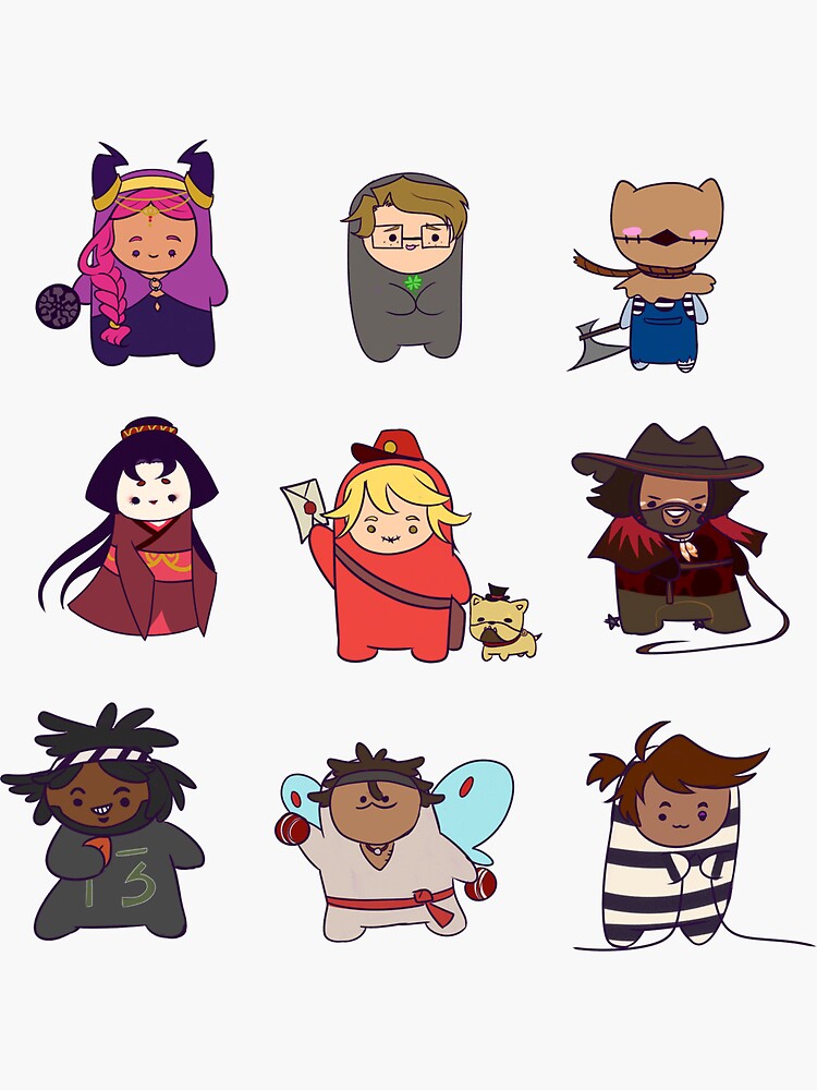 "Identity V sticker sheet 2" Sticker for Sale by Moedoroki | Redbubble