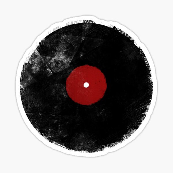 "Grunge Vinyl Record" Sticker for Sale by ddtk | Redbubble