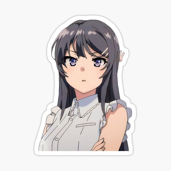 "Mai Sakurajima" Sticker for Sale by CookieStyle | Redbubble