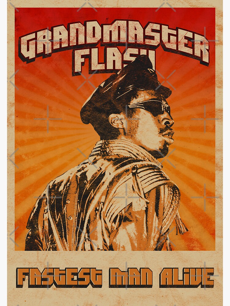 "Grandmaster Flash Old School Hip Hop" Sticker for Sale by eyepoo ...