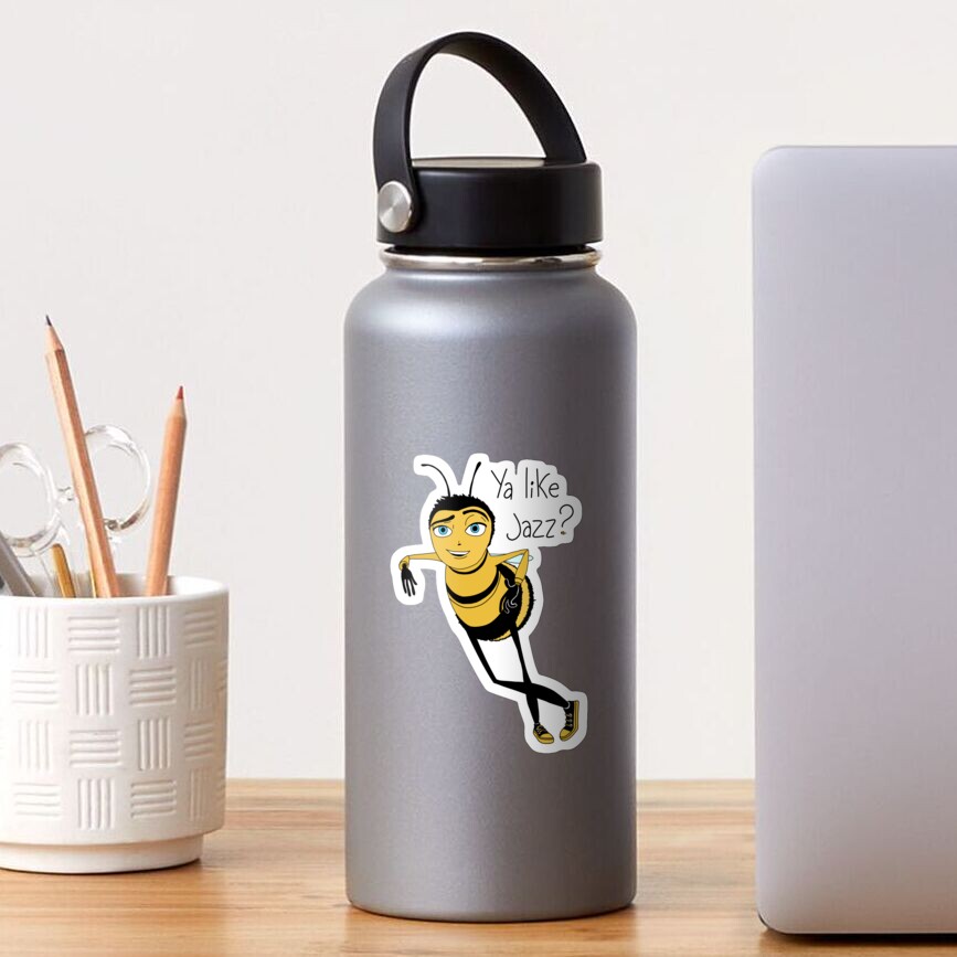 "Bee movie ya like jazz" Sticker for Sale by Cheerhio | Redbubble