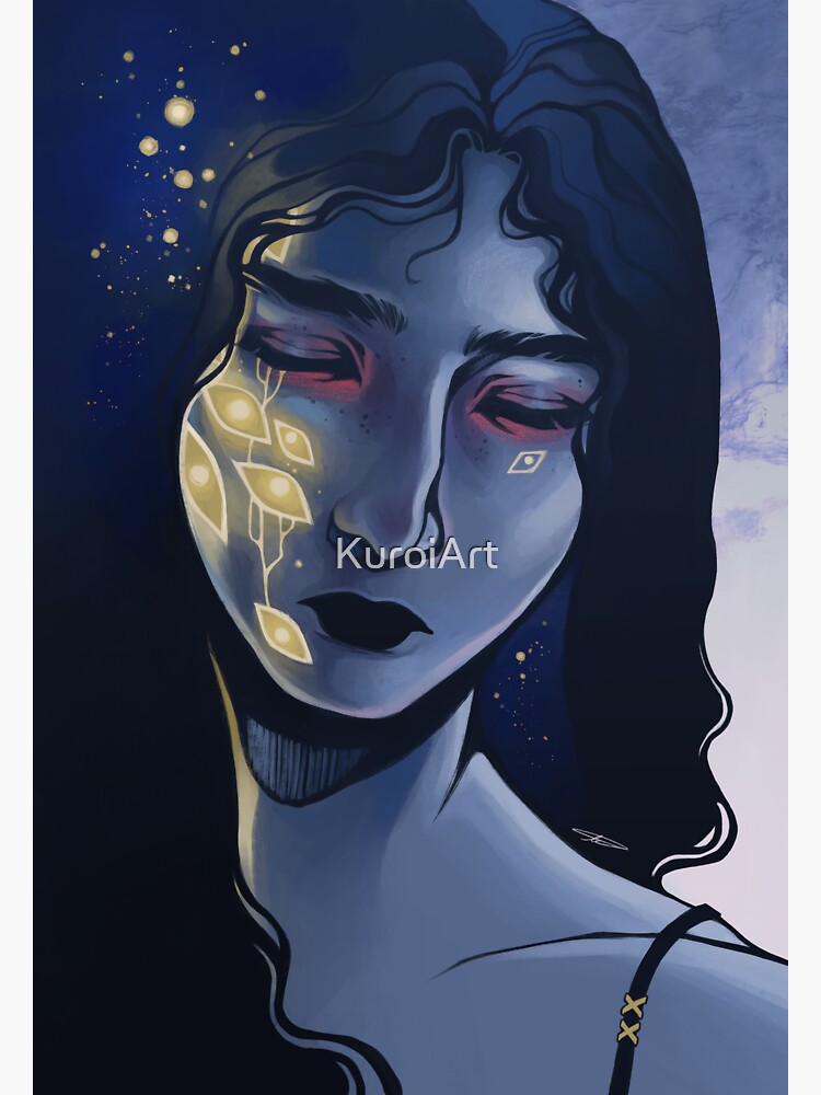 "Insomnia" Sticker by KuroiArt | Redbubble