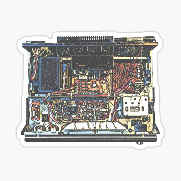 "Xray of an Audiophile" Sticker by ButterLily | Redbubble