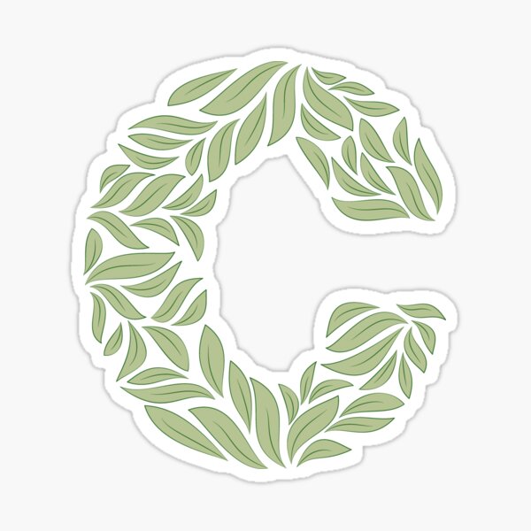 "Letter C" Sticker for Sale by NeteDesign | Redbubble