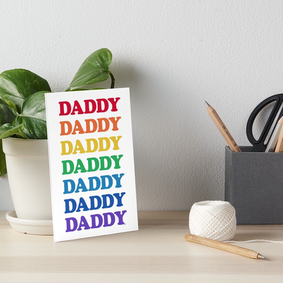 "Daddy Rainbow" Art Board Print by Darth1234 | Redbubble