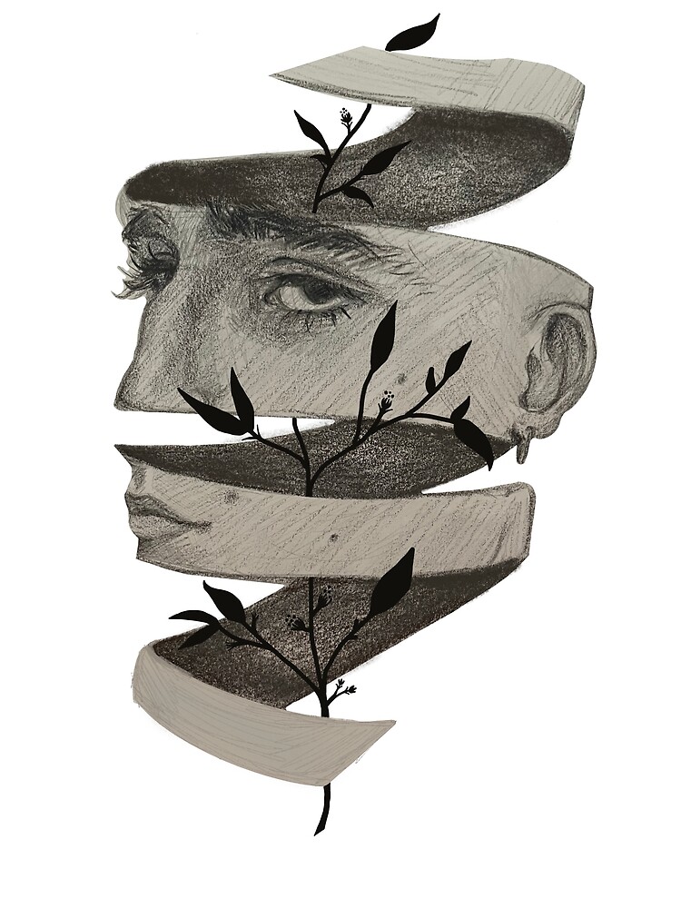 "Spiral vines portrait" Poster for Sale by NATBELLA | Redbubble