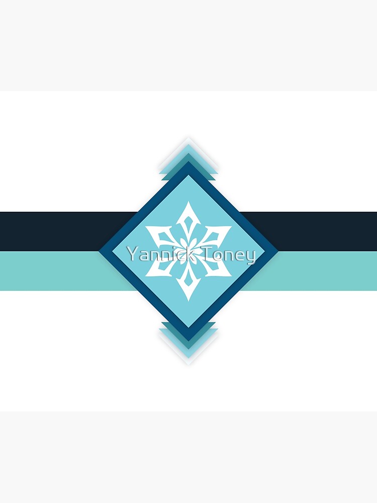 "Cryo Emblem - Genshin Impact Art" Art Print by YTBooks | Redbubble