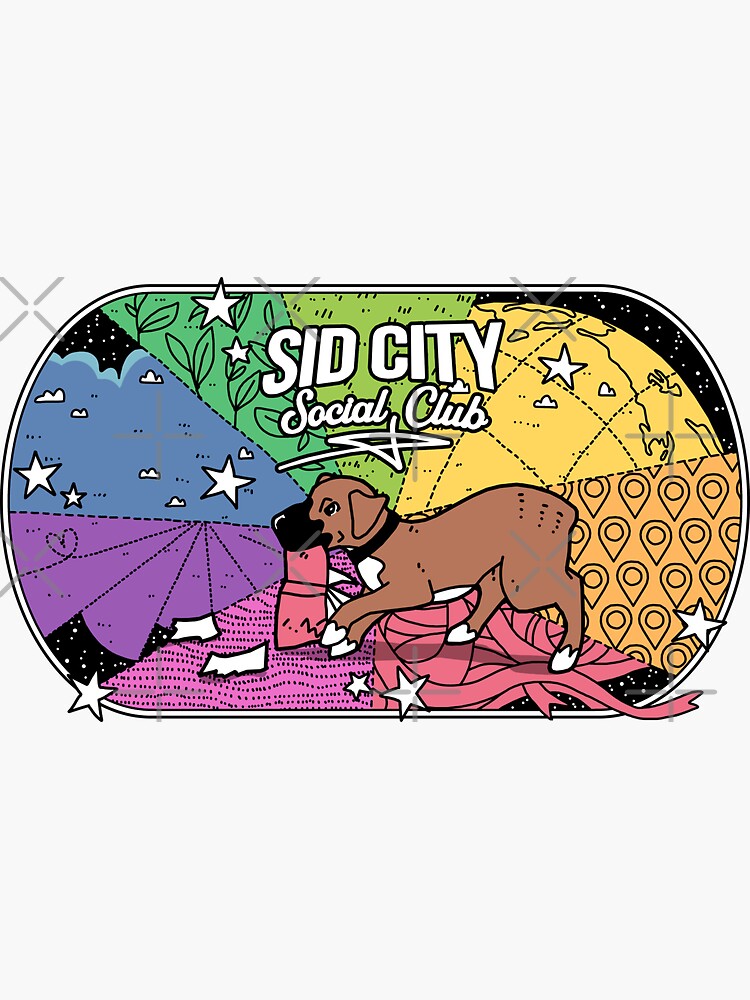 "Sid City Social Club World Tour: Nina" Sticker for Sale by SidCity ...