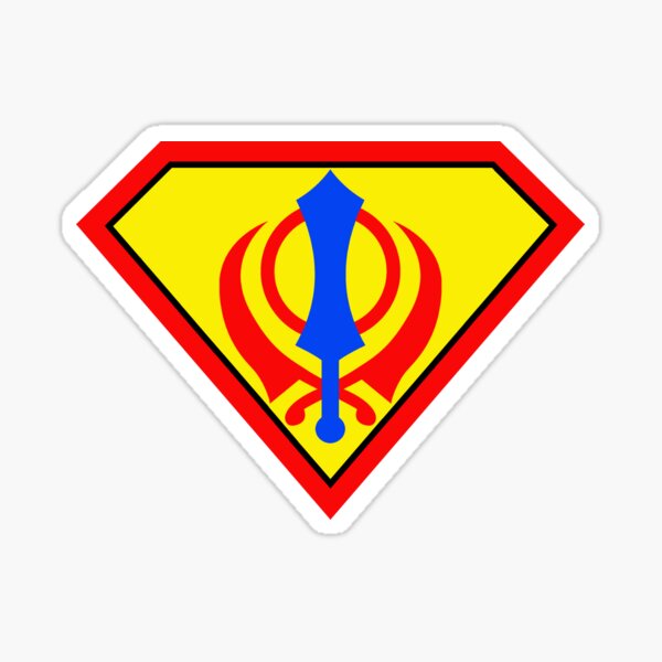"Super Sikh (Khanda)" Sticker for Sale by Lineages | Redbubble