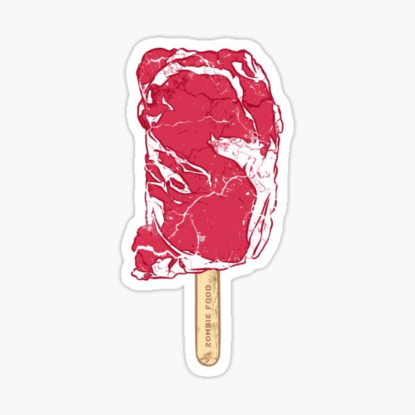 "Zombie food" Sticker for Sale by Chuvardina | Redbubble