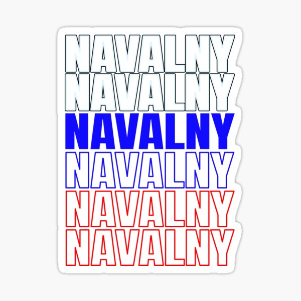 "Navalny Russian flag" Sticker for Sale by Infdesigner | Redbubble