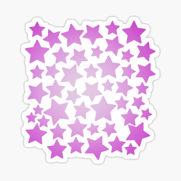 "PINK star cluster!" Sticker by DastaanArt | Redbubble