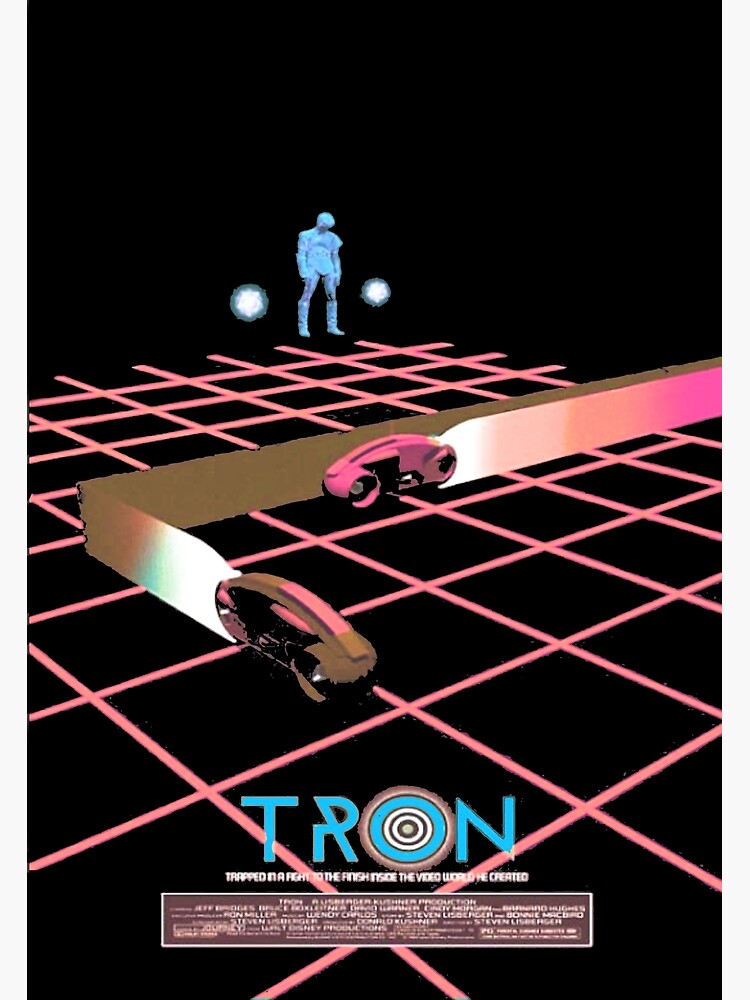 "RETRO LIGHTCYCLE MOVIE POSTER" Art Print by FLYNNL1VE5 | Redbubble