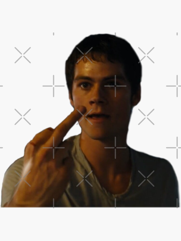 "thomas(dylan o’brien) maze runner sticker" Sticker for Sale by clio28 ...