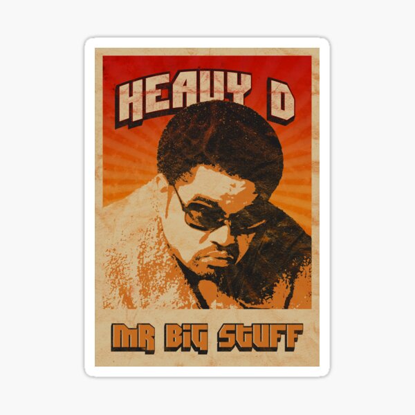 "Heavy D Old School Hip Hop" Sticker for Sale by eyepoo | Redbubble