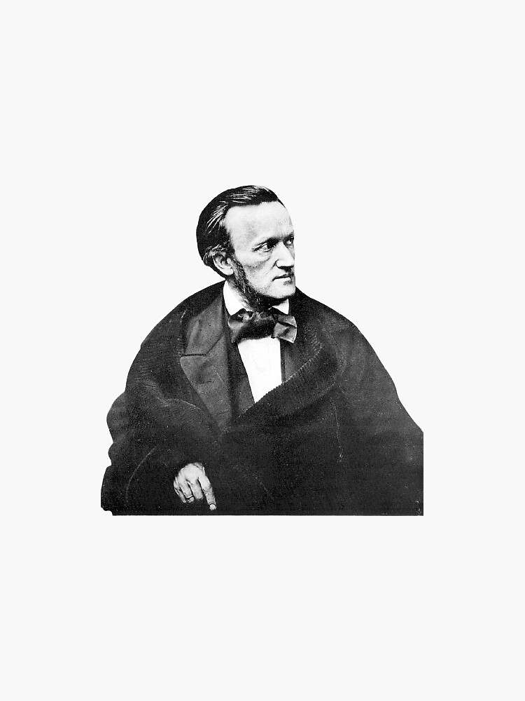 "Richard Wagner" Sticker for Sale by HistoryWear | Redbubble
