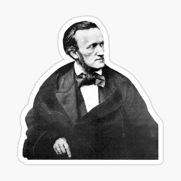 "Richard Wagner" Sticker for Sale by HistoryWear | Redbubble