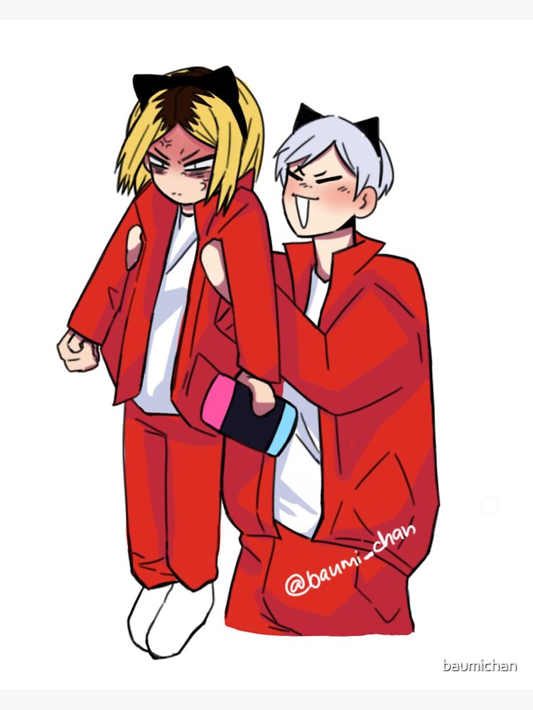 "Kenma and Lev" Sticker by baumichan | Redbubble