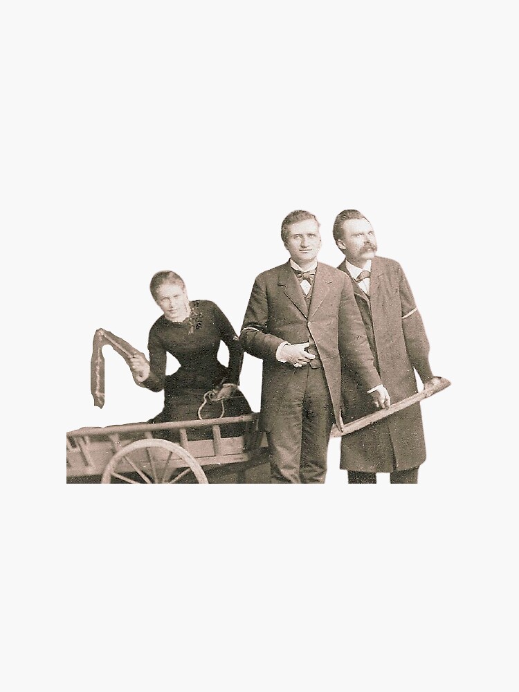 "Nietzsche, Lou Salomé, and Paul Rée" Sticker for Sale by History Merch ...