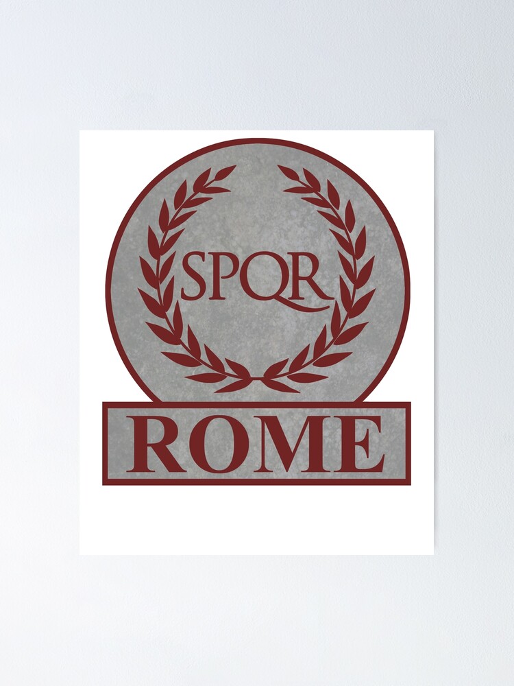 "SPQR Ancient Rome Logo" Poster for Sale by WarlordApparel | Redbubble