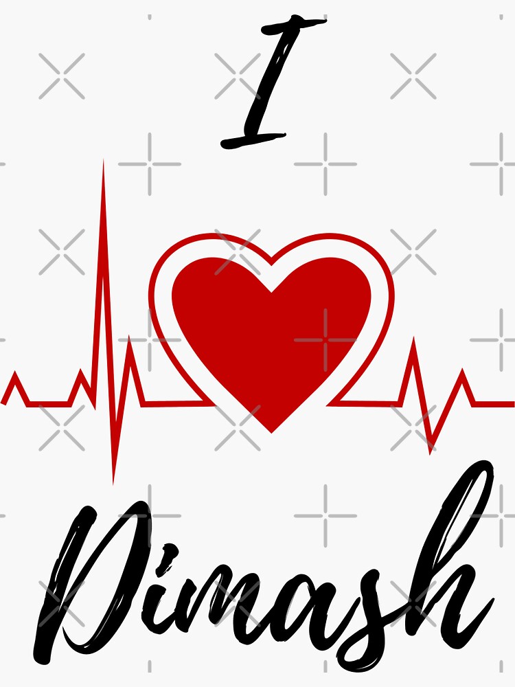 " Love and Dimash Kudaibergen" Sticker for Sale by DimashMerch | Redbubble