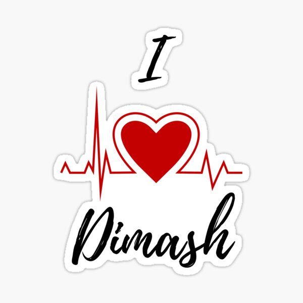 " Love and Dimash Kudaibergen" Sticker for Sale by DimashMerch | Redbubble