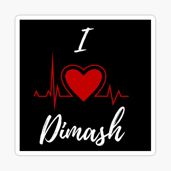 " Love and Dimash Kudaibergen " Sticker for Sale by DimashMerch | Redbubble