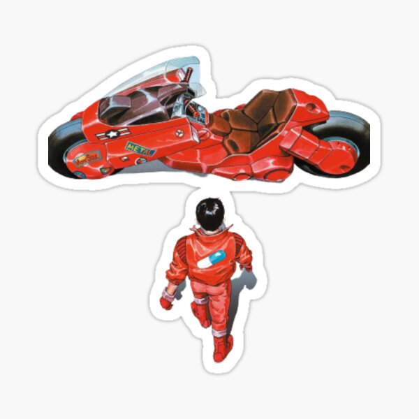 "Akira" Sticker for Sale by AnimeBooth | Redbubble