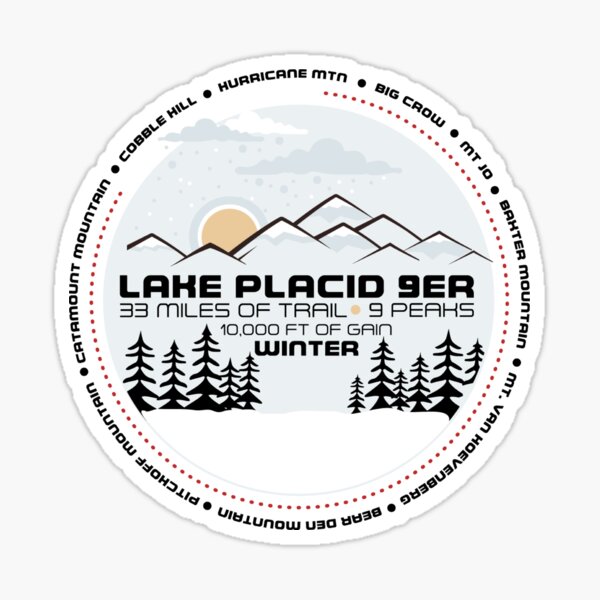 "Lake Placid 9er Winter " Sticker for Sale by beckhorn | Redbubble