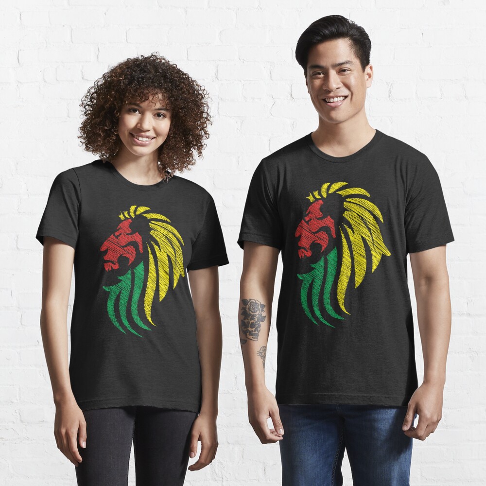 "Lion Reggae Flag Colors " T-shirt for Sale by ddtk | Redbubble | lion ...