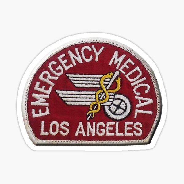 "Los Angeles Emergency Medical" Sticker for Sale by lawrencebaird ...