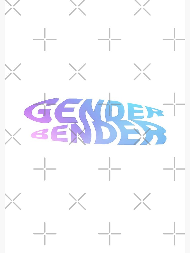 "Gender Bender graphic artwork for gender queer transgender gender ...