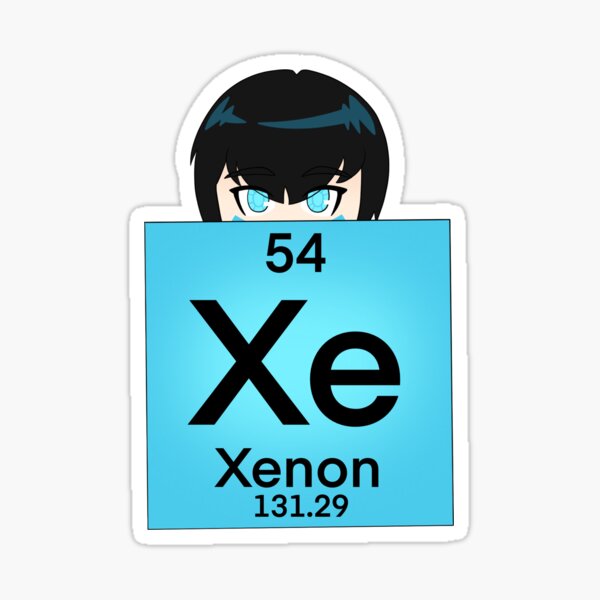 "Periodic Table - Xenon Maplestory" Sticker for Sale by RadonNic ...