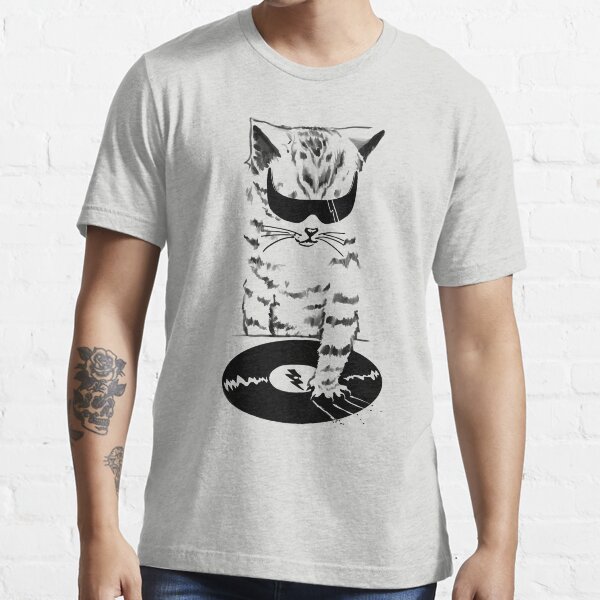 "DJ Scratch" T-shirt for Sale by Gloopz | Redbubble | cat t-shirts ...