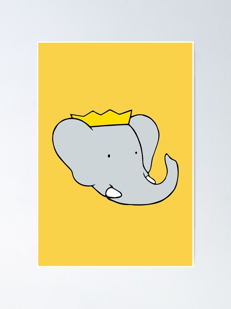 "Babar the elephant" Poster for Sale by nostalgia-kids | Redbubble