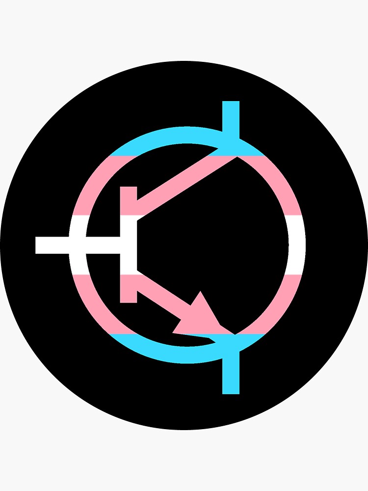 "Trans-istor transgender trans pride transistor LGBTQ" Sticker for Sale ...