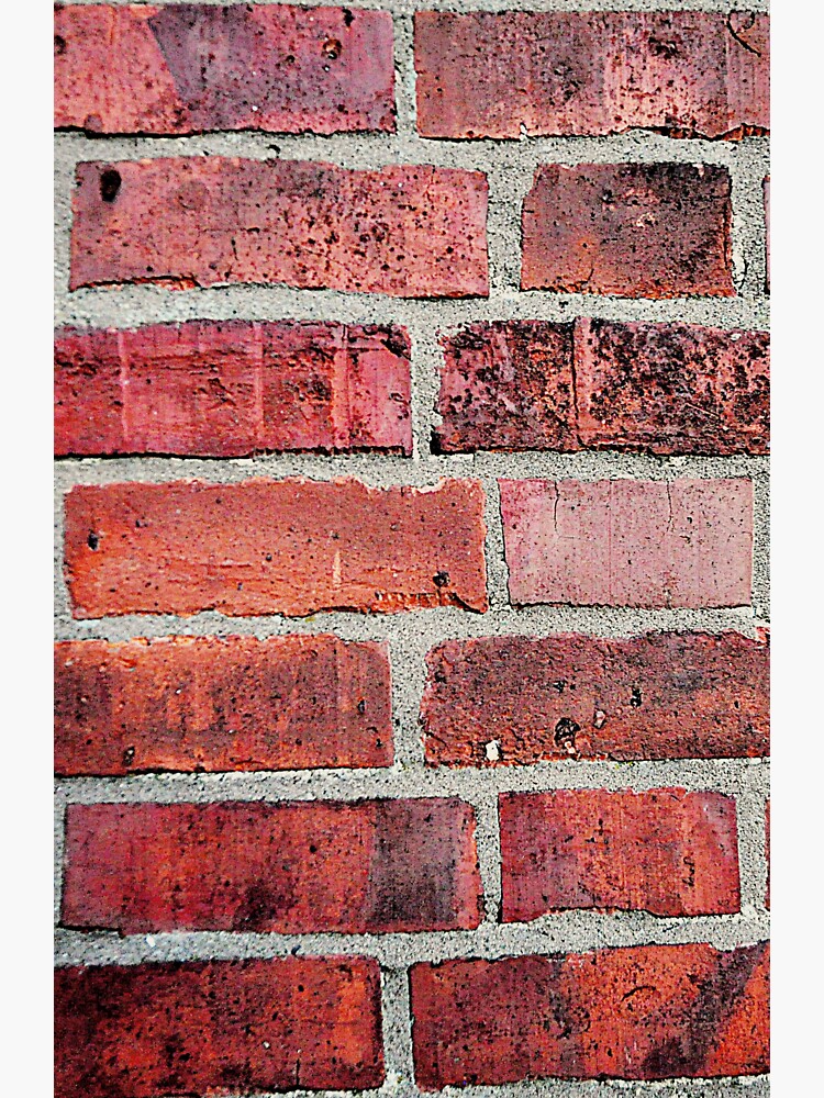 "Brickwork" Sticker for Sale by slaterjessica | Redbubble